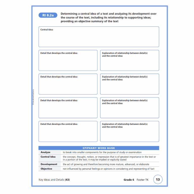 Grade 4 Next Generation Graphic Organizers: ELA - Digital Whole School ...